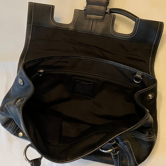 Coach | Bags | Coach Leather Satchel Black Bag Brand New Never Been ...